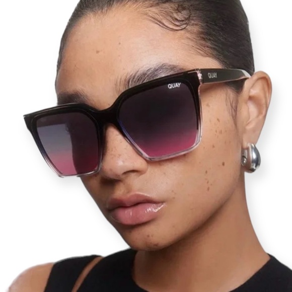 Quay Australia | Accessories | Quay Level Up Sunglasses Black Pink ...